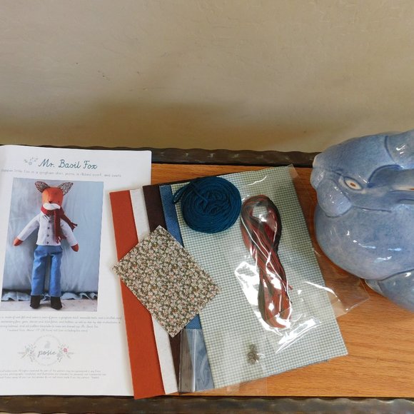 Posie | Office | Nip Basil Fox Retired Softie Animal Wool Felt Doll Kit ...